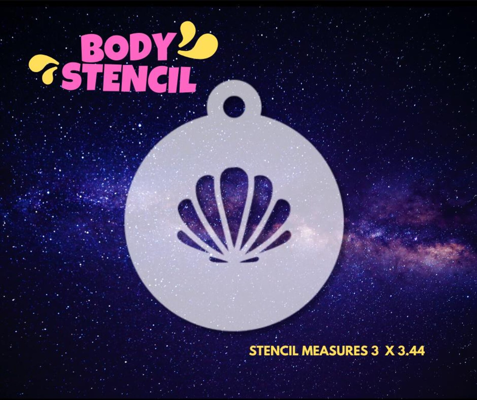 Seashell Face Paint Mylar Stencil - Etsy