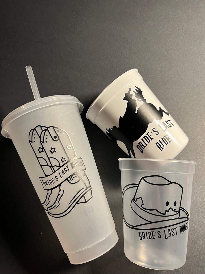 Custom Rodeo Bachelorette Party Themed Cup Set of 5 - Etsy