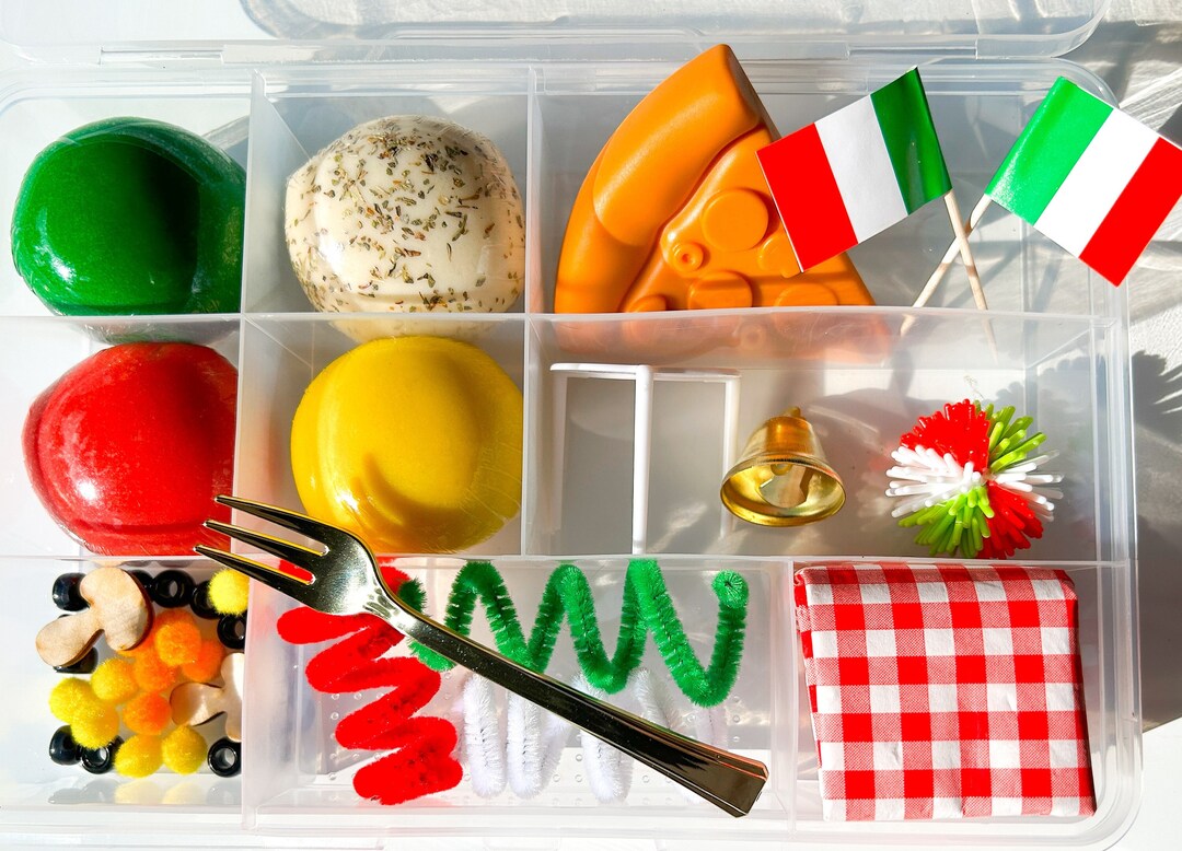 Pizza Play Dough Kit - Etsy