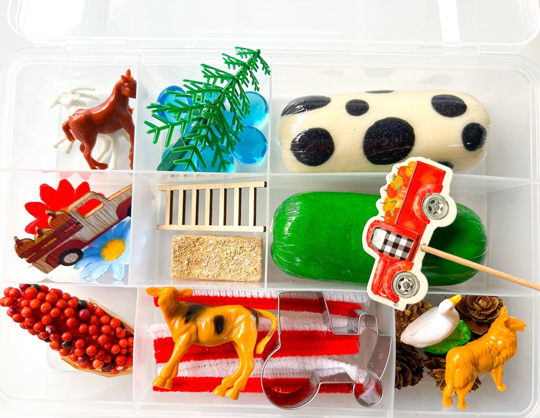 Farm Play Dough Kit - Etsy