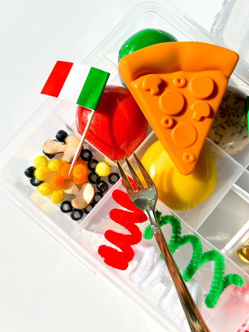 Pizza Play Dough Kit - Etsy