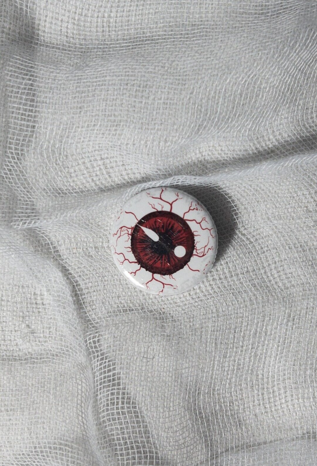 1.25 Red Eye Button Pin Cryptids Monsters Hats Backpacks Fanny Packs ...