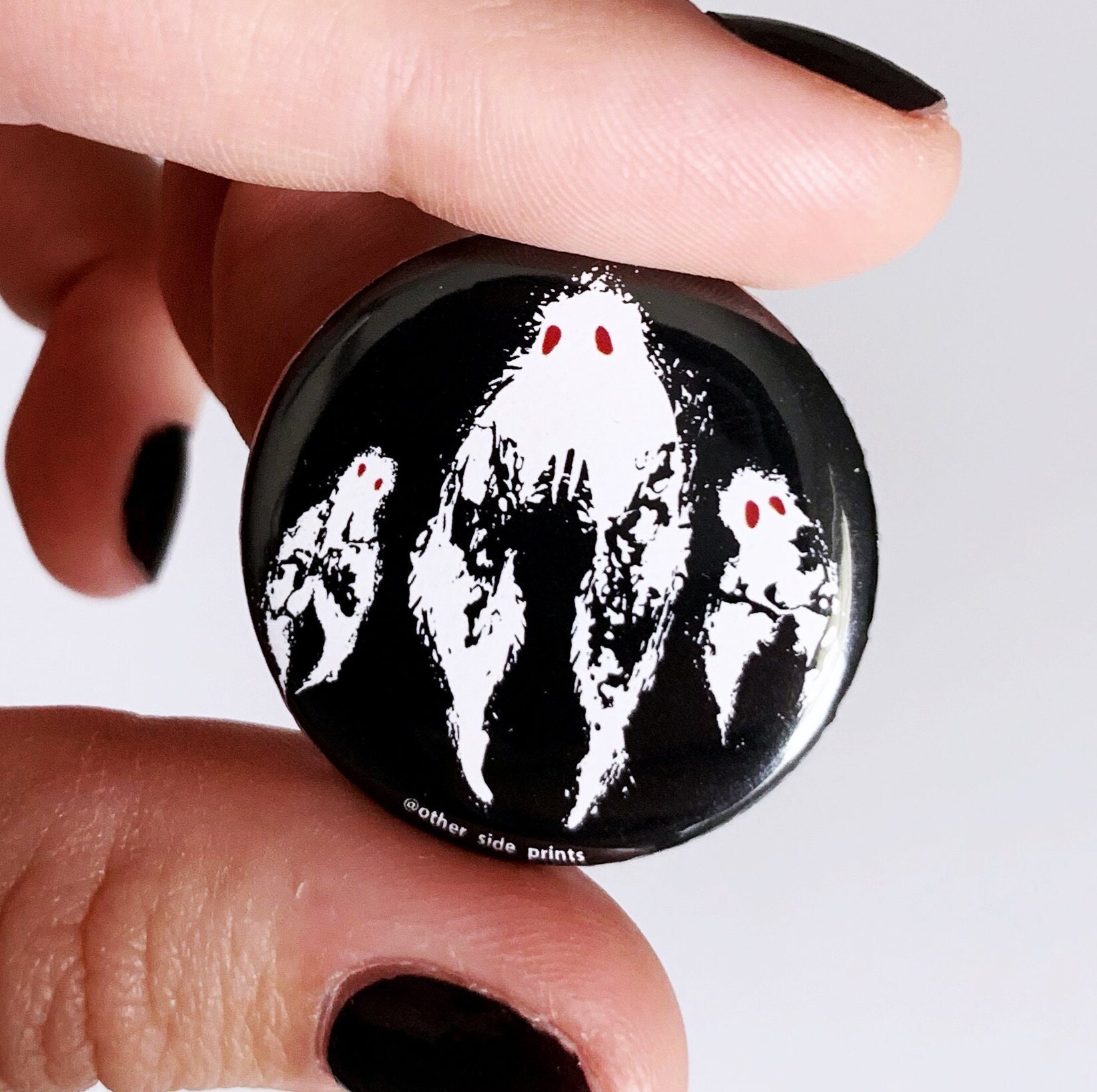 Night Crawler Cryptid Button Pin Cryptids Hats Backpacks - Etsy