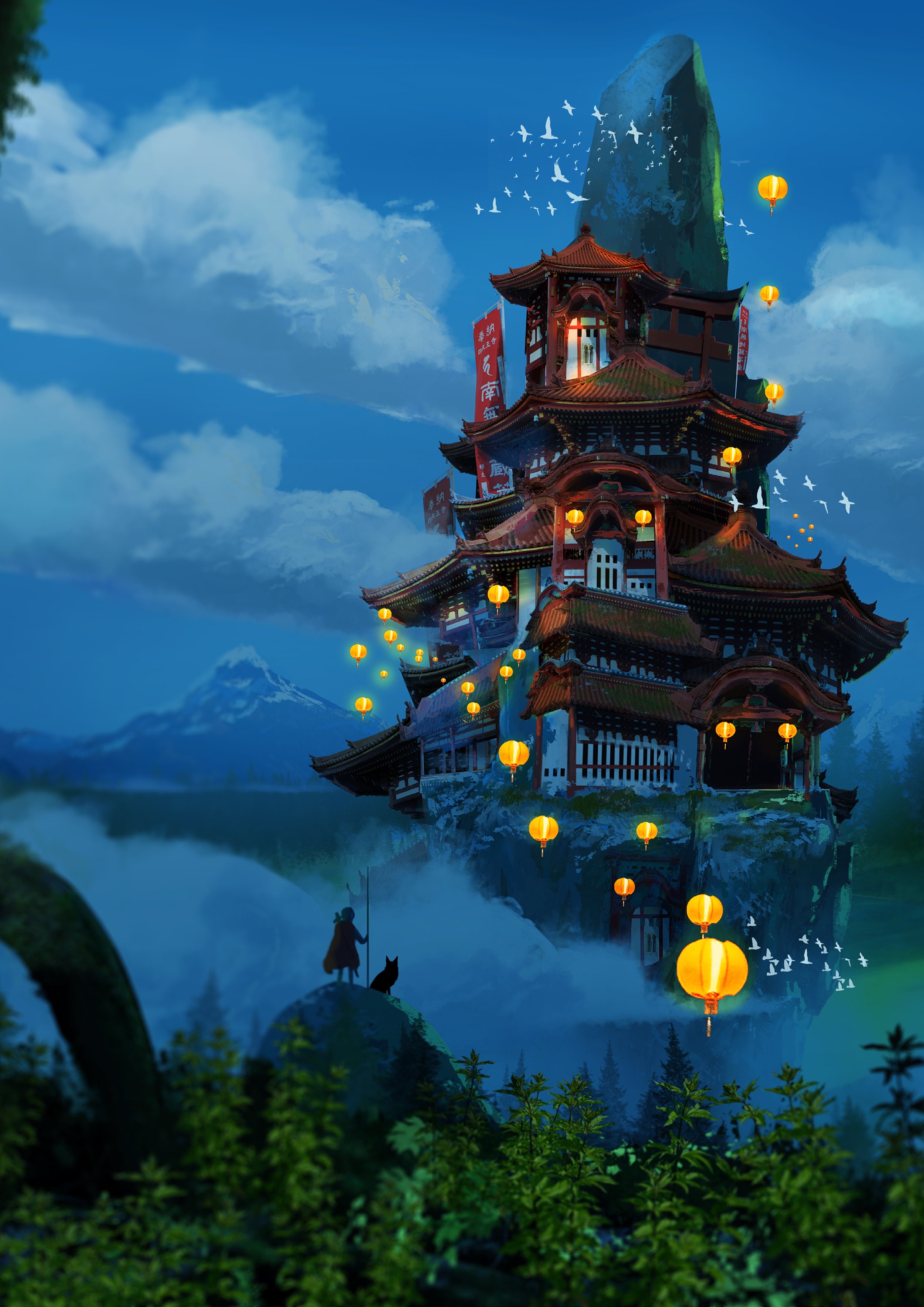 Flying Castle - Etsy