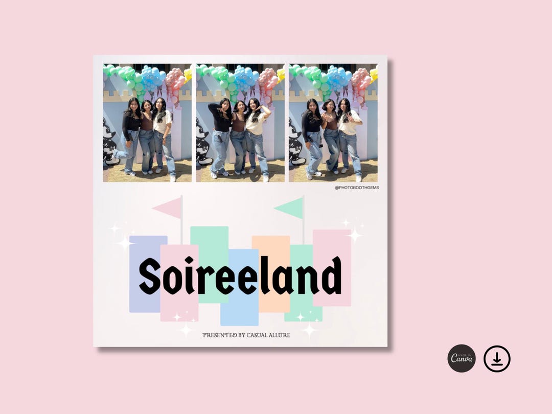 Vintage Disneyland Template | Salsa Booth Kit | iPad Social Photo Booth ...