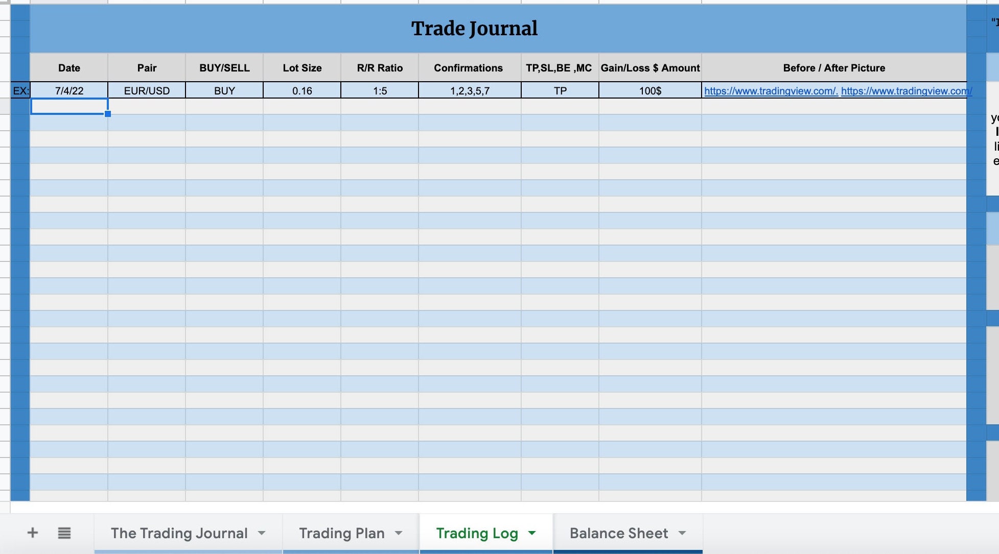 Digital Forex / Trading Journal for Beginner, Intermediate and Advanced ...