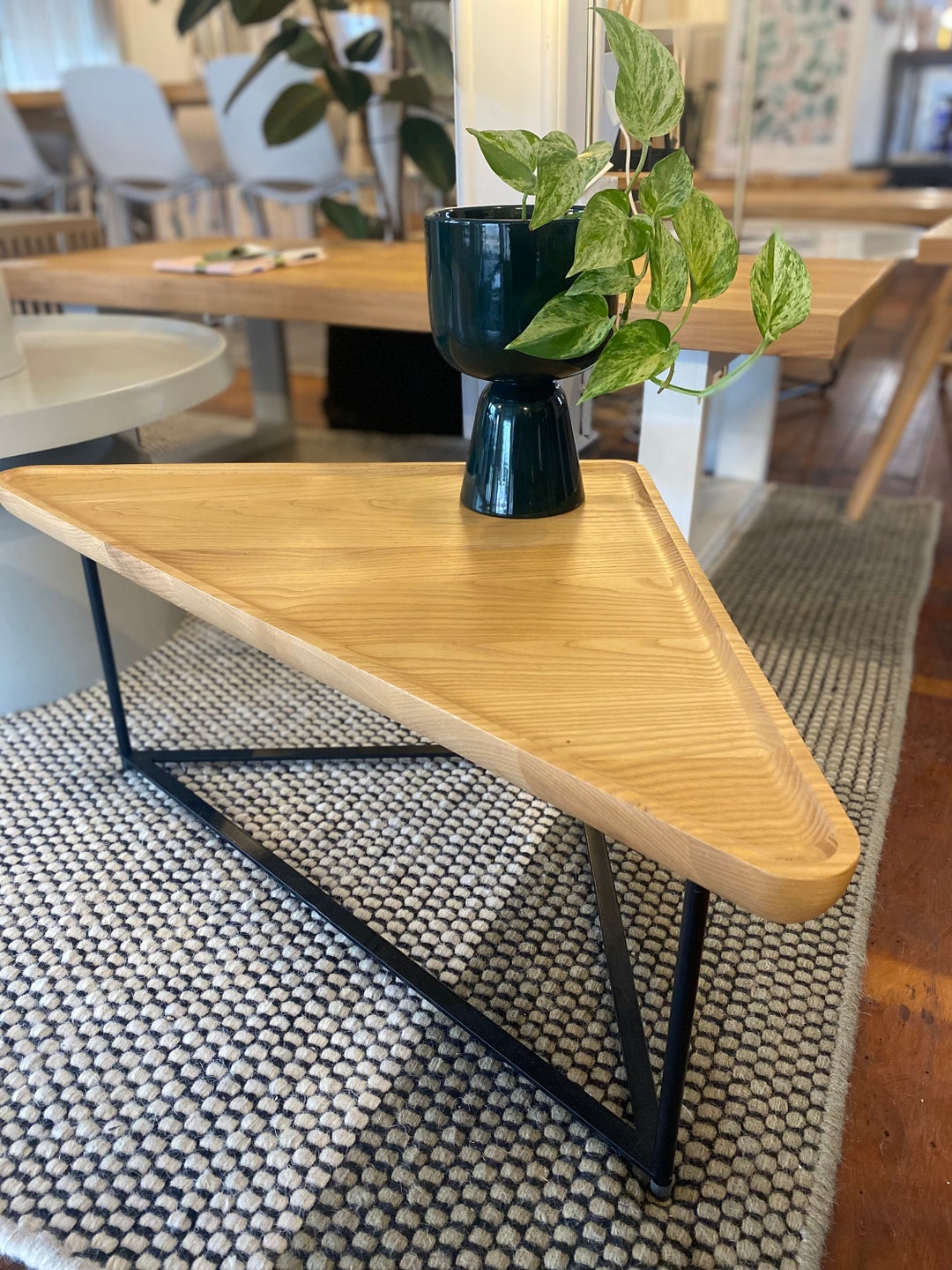 Selma Tri Coffee Table Timber Triangular Side Coffee Table - Etsy