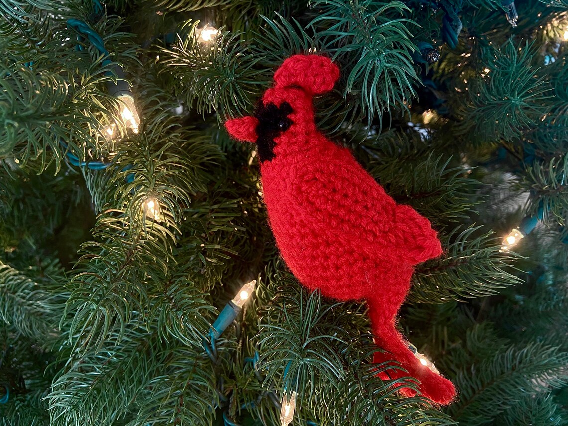 Crochet Cardinal Ornament Pattern (PDF Download) - Etsy