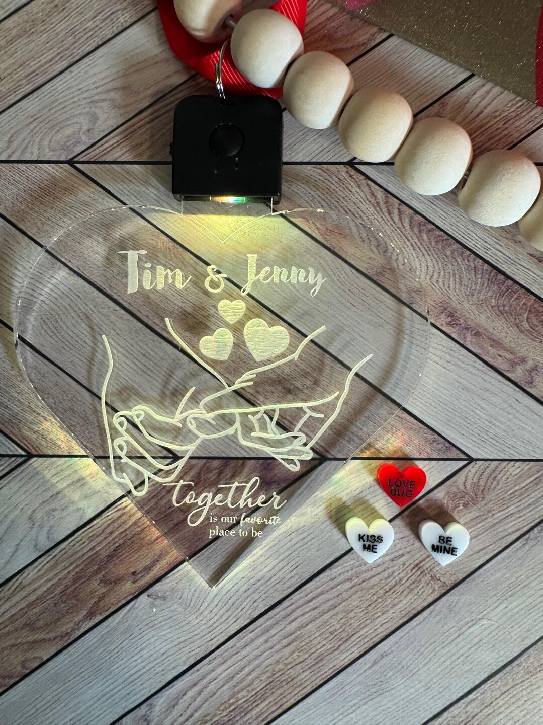 Pinky Hand Holding Valentine's Day/anniversary LED Rechargeable ...