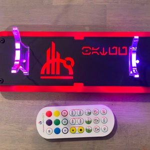 Lightsaber Stand With Animation Lighting Flat for Desk or - Etsy