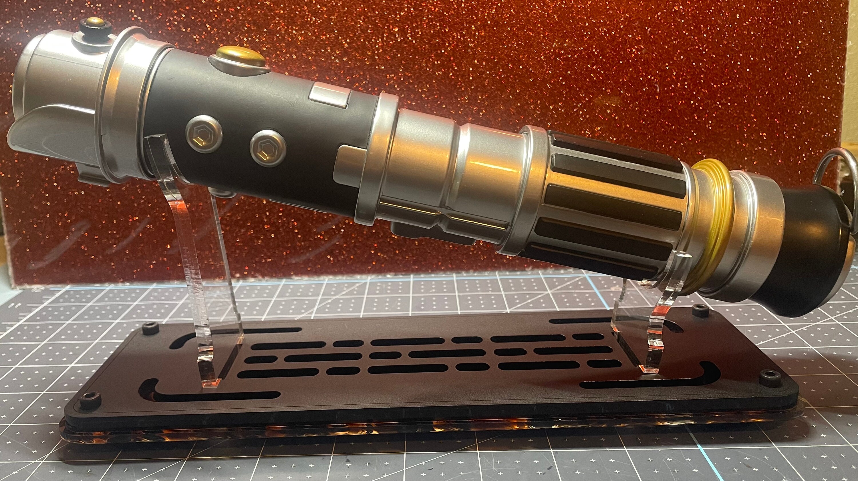 Fire Lightsaber Stand Flat for Desk or Shelf. Holds All Jedi - Etsy