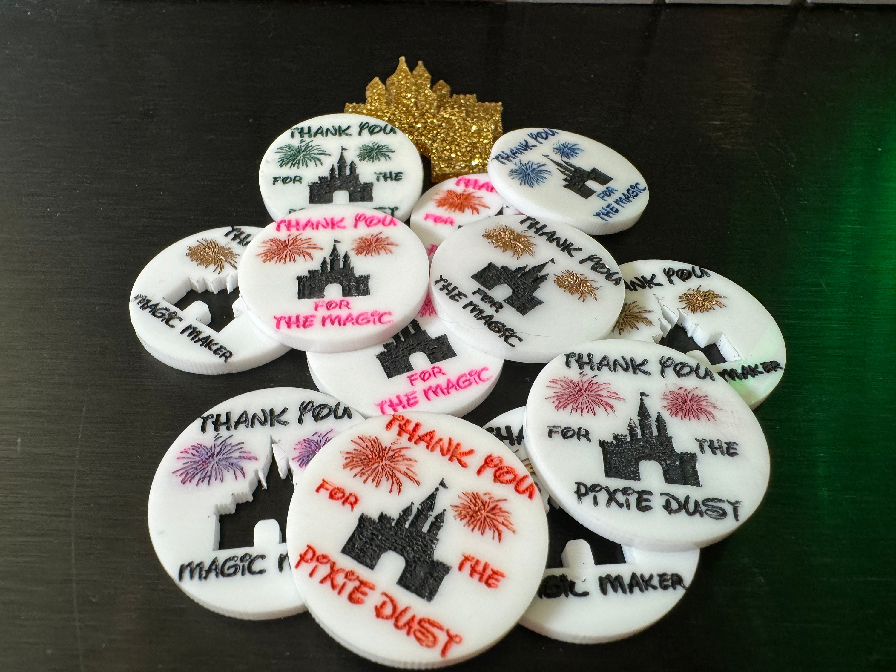 Cast Members Appreciation Token Pixie Dust Gratitude Coins Personalized ...