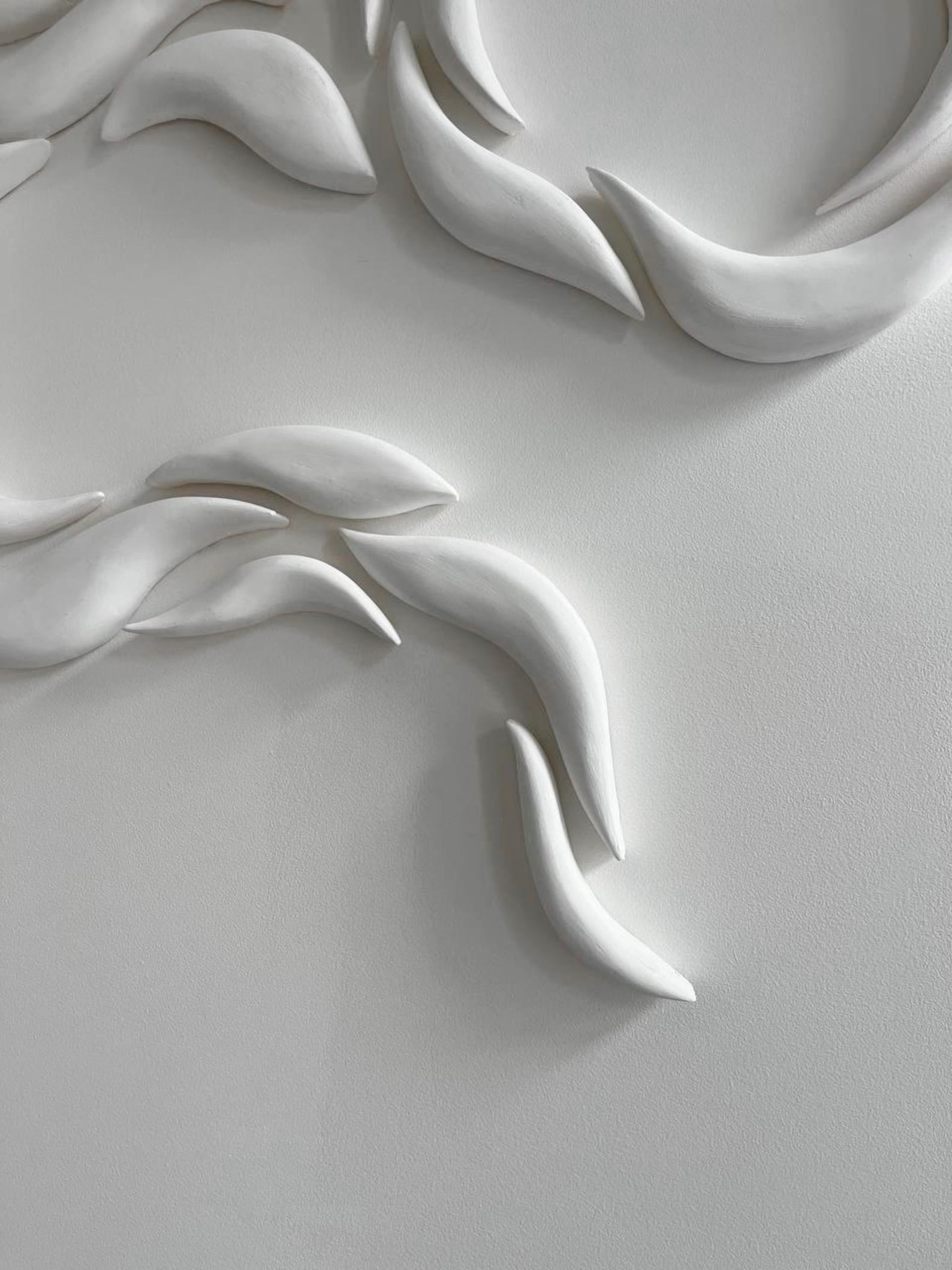 Minimalist Gypsum Panel Sculpture: 3D Abstract Relief Art - Etsy