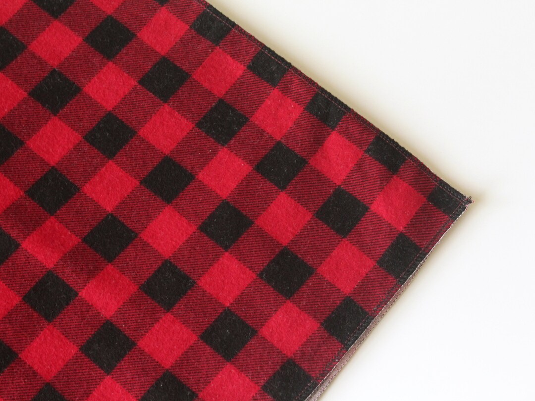 Extra Large Red Buffalo Check Flannel Receiving Blanket Swaddle ...