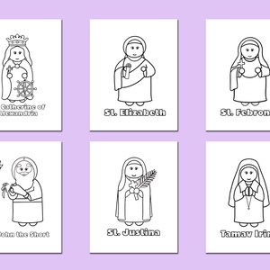 Collection of Coptic Orthodox Saints Coloring Pages for Kids - Digital ...