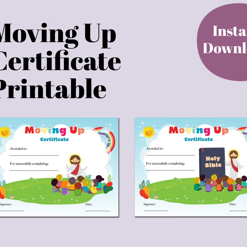 Moving up Certificate - Etsy