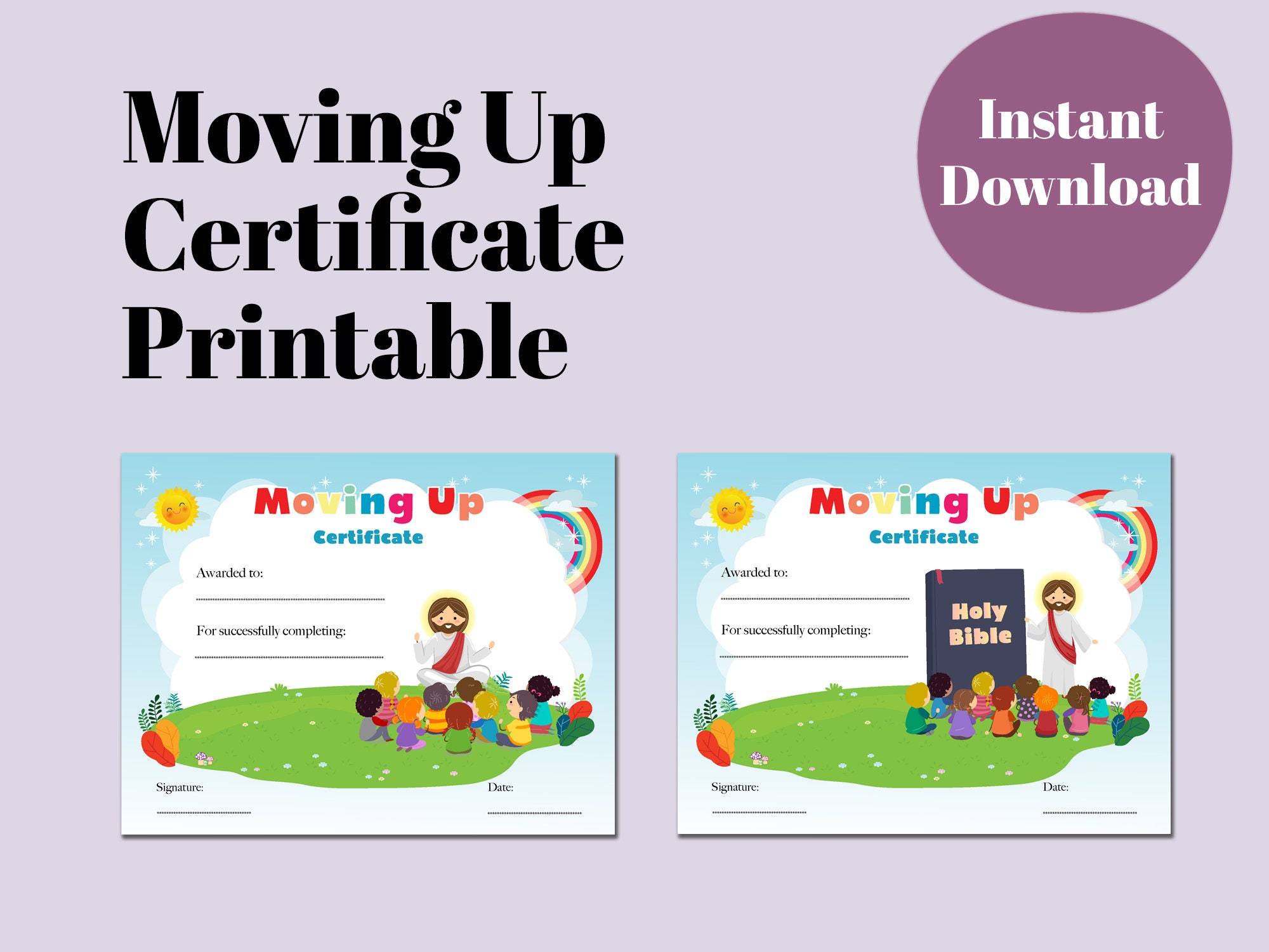 Moving up Certificate - Printable - 11 X 8.5 PDF File - Etsy