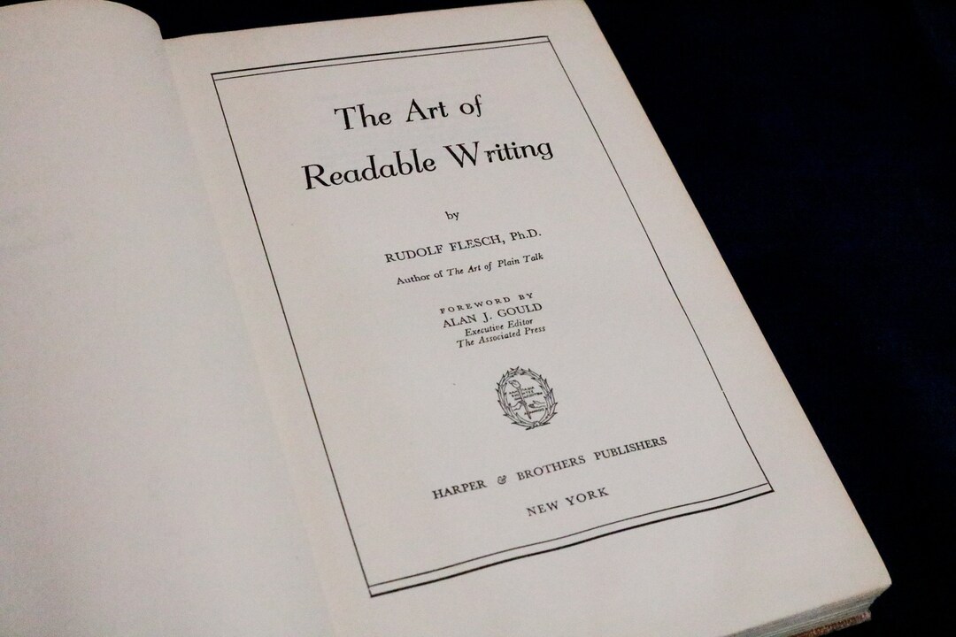 The Art of Readable Writing Circa 1949 - Etsy