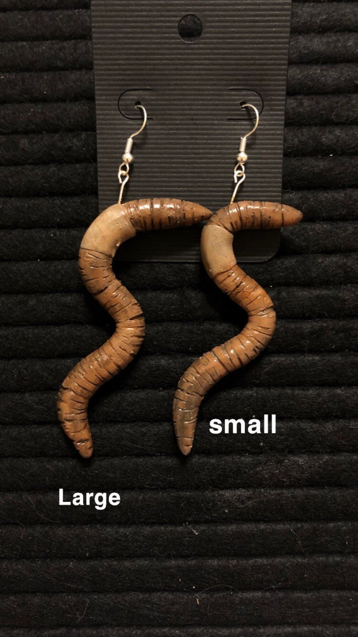 Worm Clay Earrings | Etsy