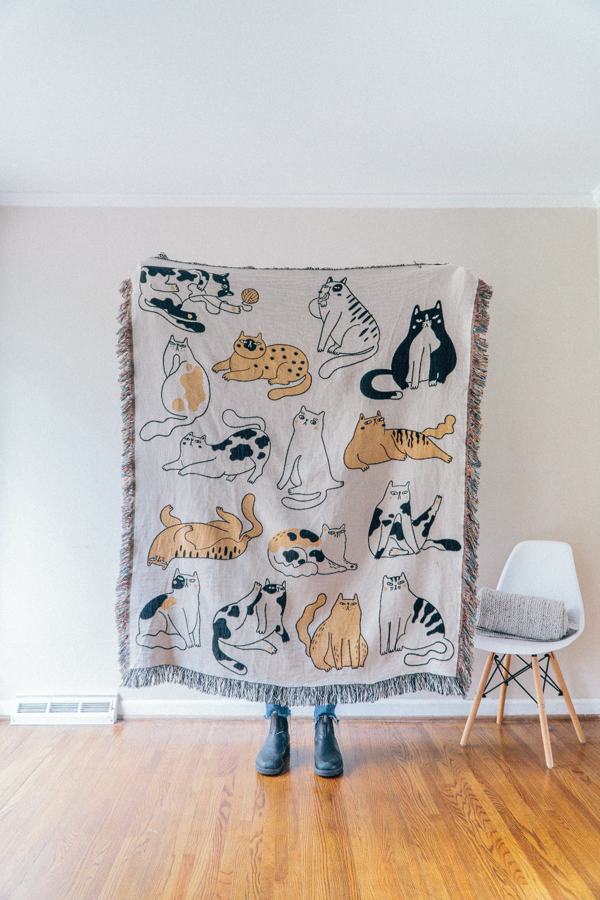 Funny Cat Throw Blanket Woven Tapestry Throw Blanket Funny | Etsy UK