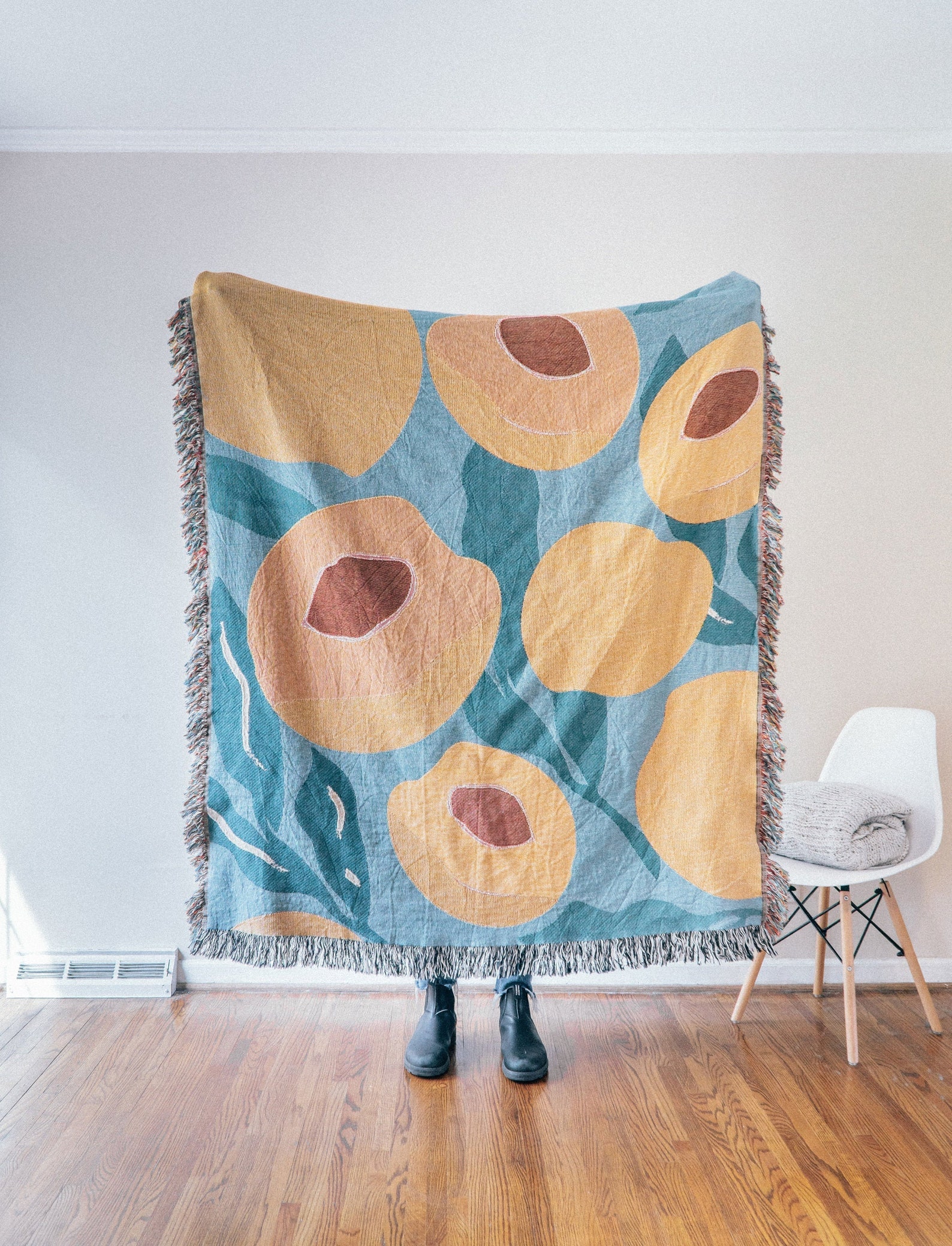Georgia Peaches Throw Blanket Peach Decor Large Tapestry - Etsy