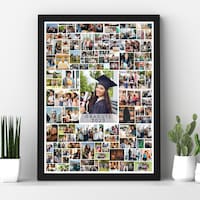School Class Photo Collage Template, Kindergarten Photo Collage, School ...