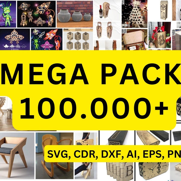 50 Cut Files Bundle, Dxf Files for Plasma, Laser Cutting, Cnc, Dxf ...