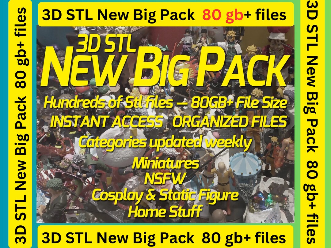 Mega STL Pack, Mega STL Archive, 3D Model Mega Collection, 3D stl Big ...