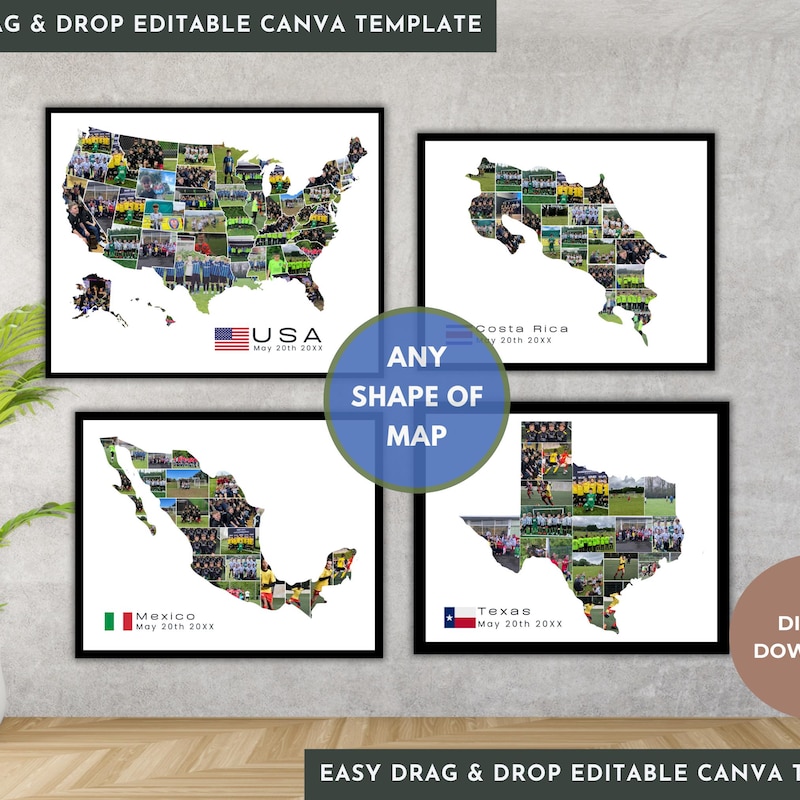 State Photo Collage - Etsy