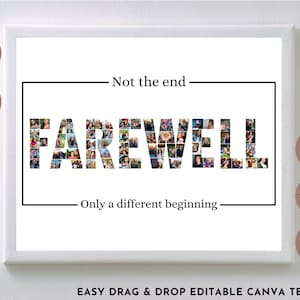 2pic Farewell Photo Collage Personalized Gift for Coworker Colleague ...