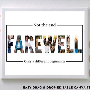 2pic Farewell Photo Collage Personalized Gift for Coworker Colleague ...