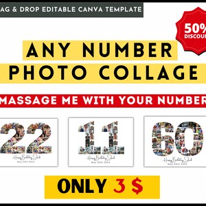 Canva Frames Templates , Editable Canva Template for a Numbered Photo ...