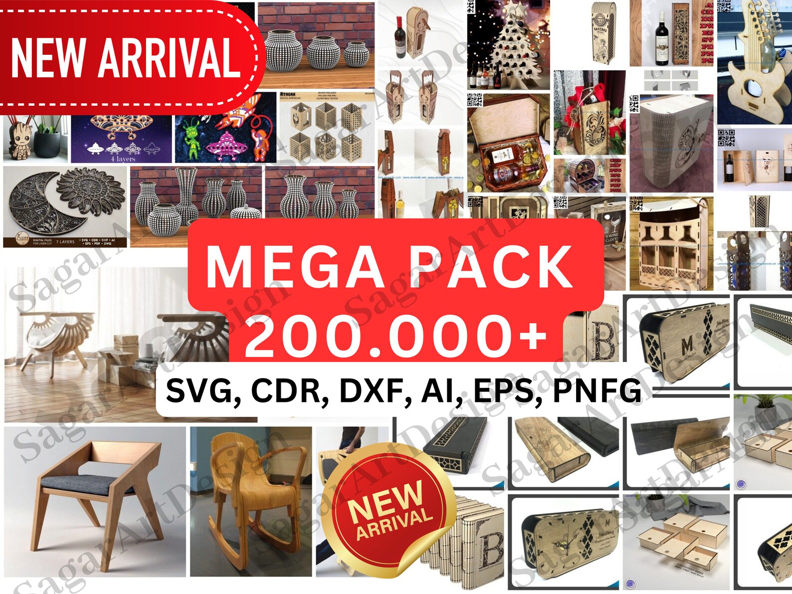 Mega Pack Laser Cut, 20k Vector Dxf Files 3d, 2D Cnc, Laser Cut Mega ...