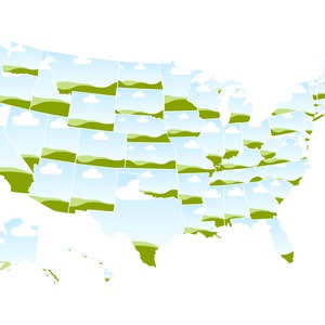 EDITABLE Custom USA Map Photo Collage, Personalized 50 States Picture ...