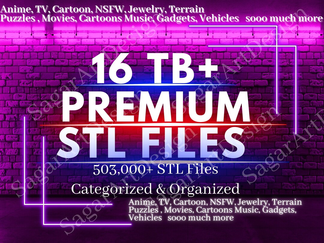 Mega 16 Tb Stl Pack 3d Stl Files Pack Mega Stl Pack Mega Stl Archive