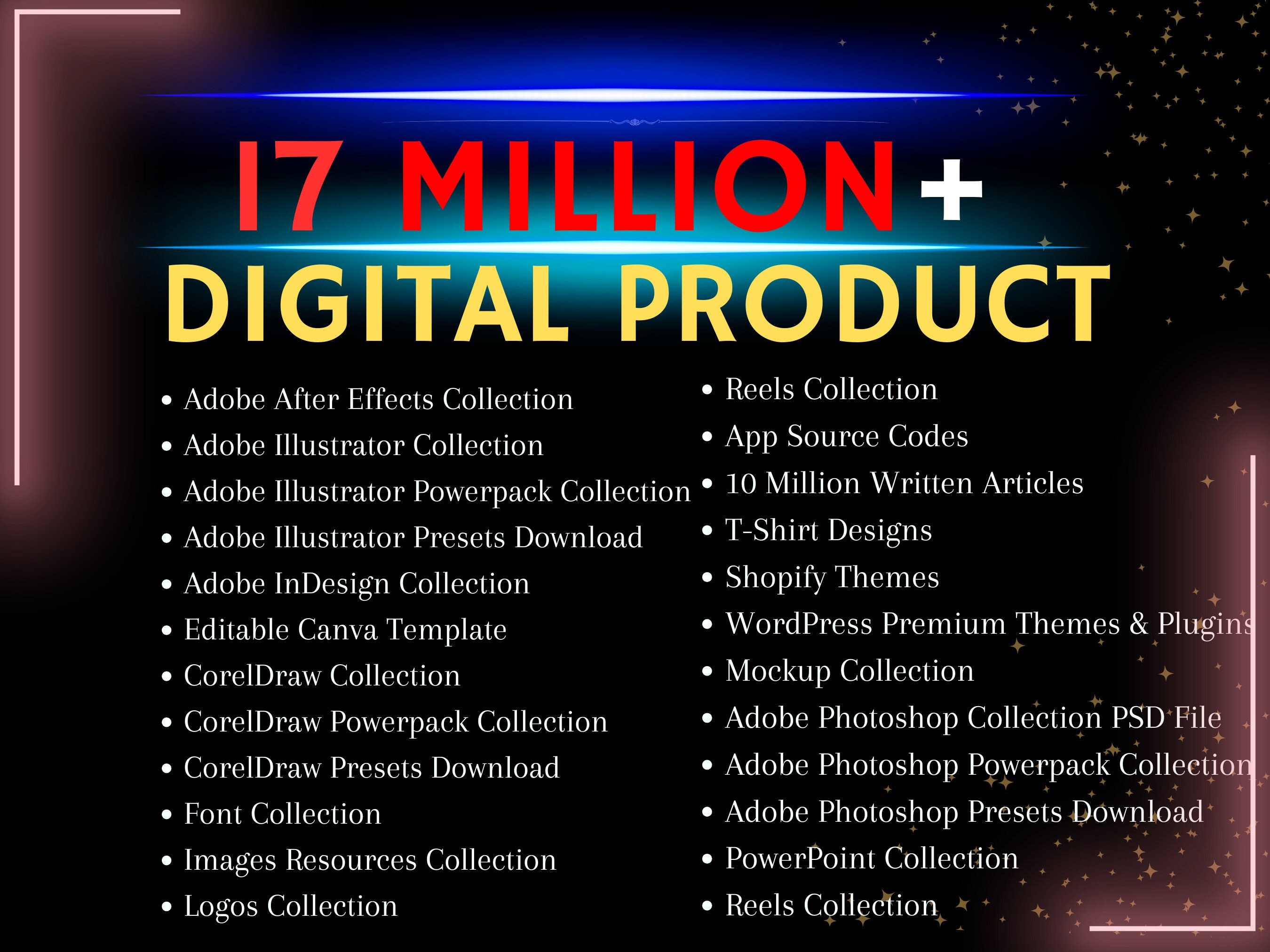 New 17 Million Massive Digital Product Bundle, Premium Template, Ebook ...