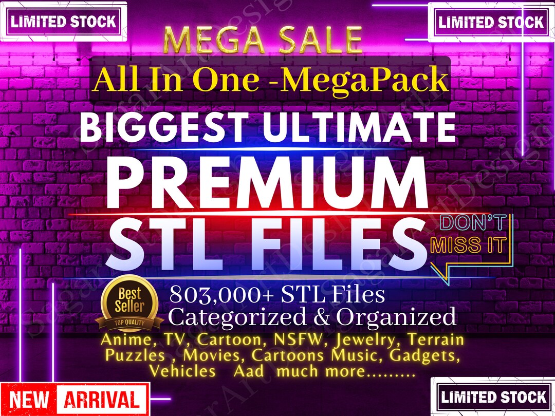 Mega STL Pack 3D STL Files Pack. Mega Stl Pack, Mega Stl Archive, 3D ...