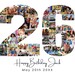 26th Birthday Photo Collage Template, Personalized Gift (digital ...