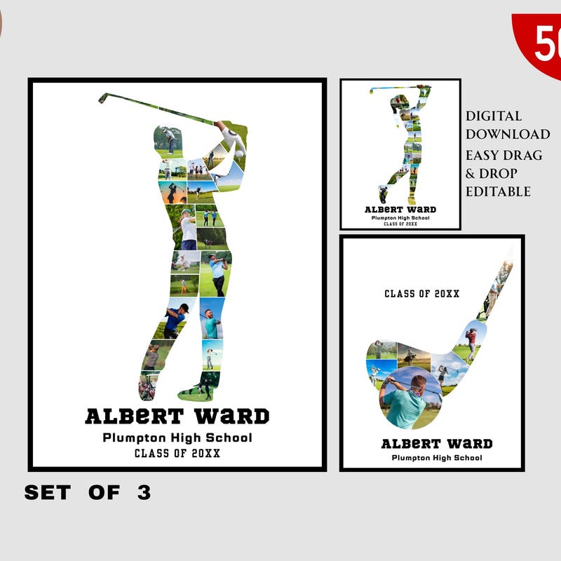 Golf Graduation Party Signs - Etsy