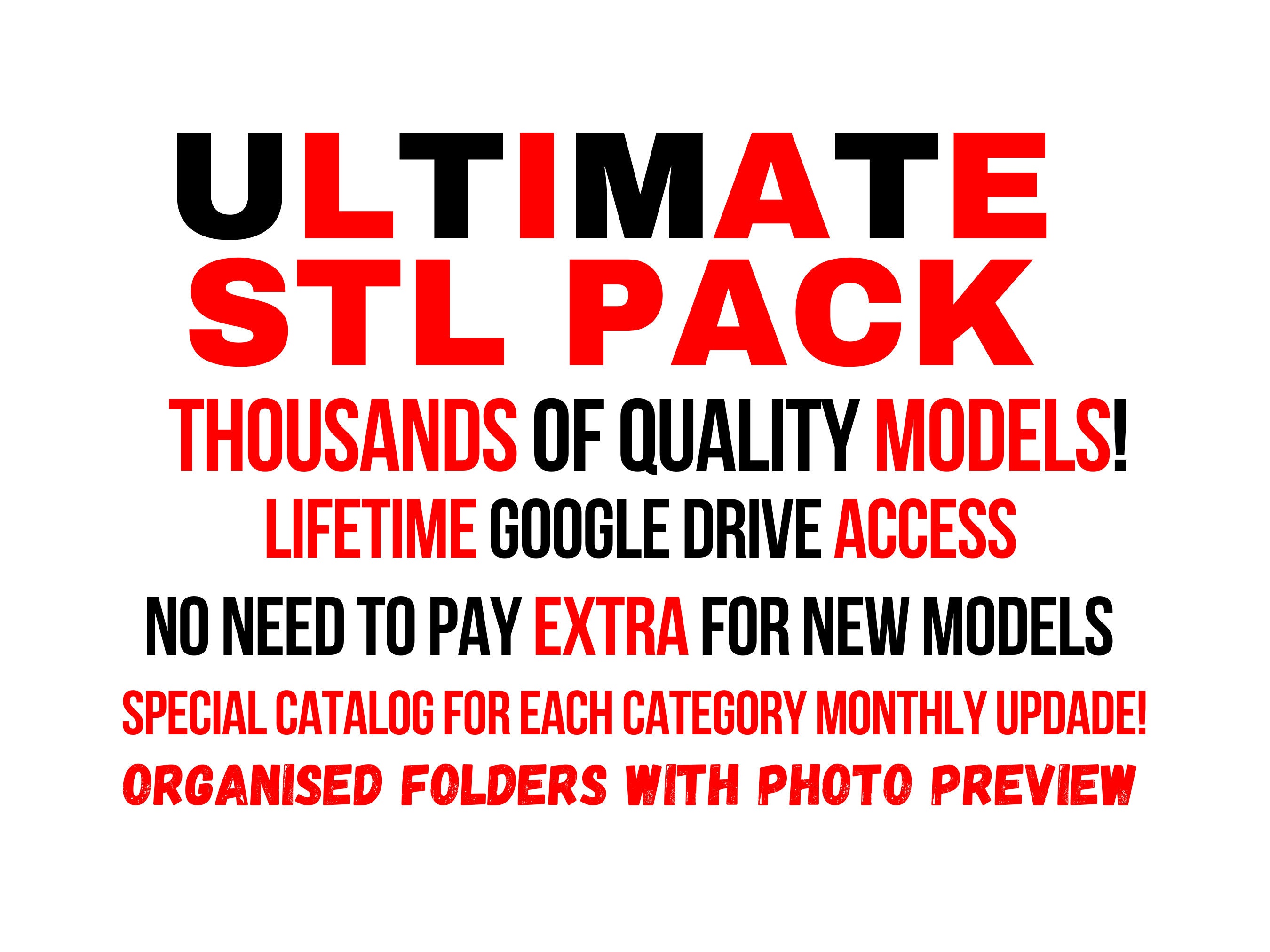 Mega 18 Tb Stl Pack 3d Stl Files Pack Mega Stl Pack Mega Stl Archive