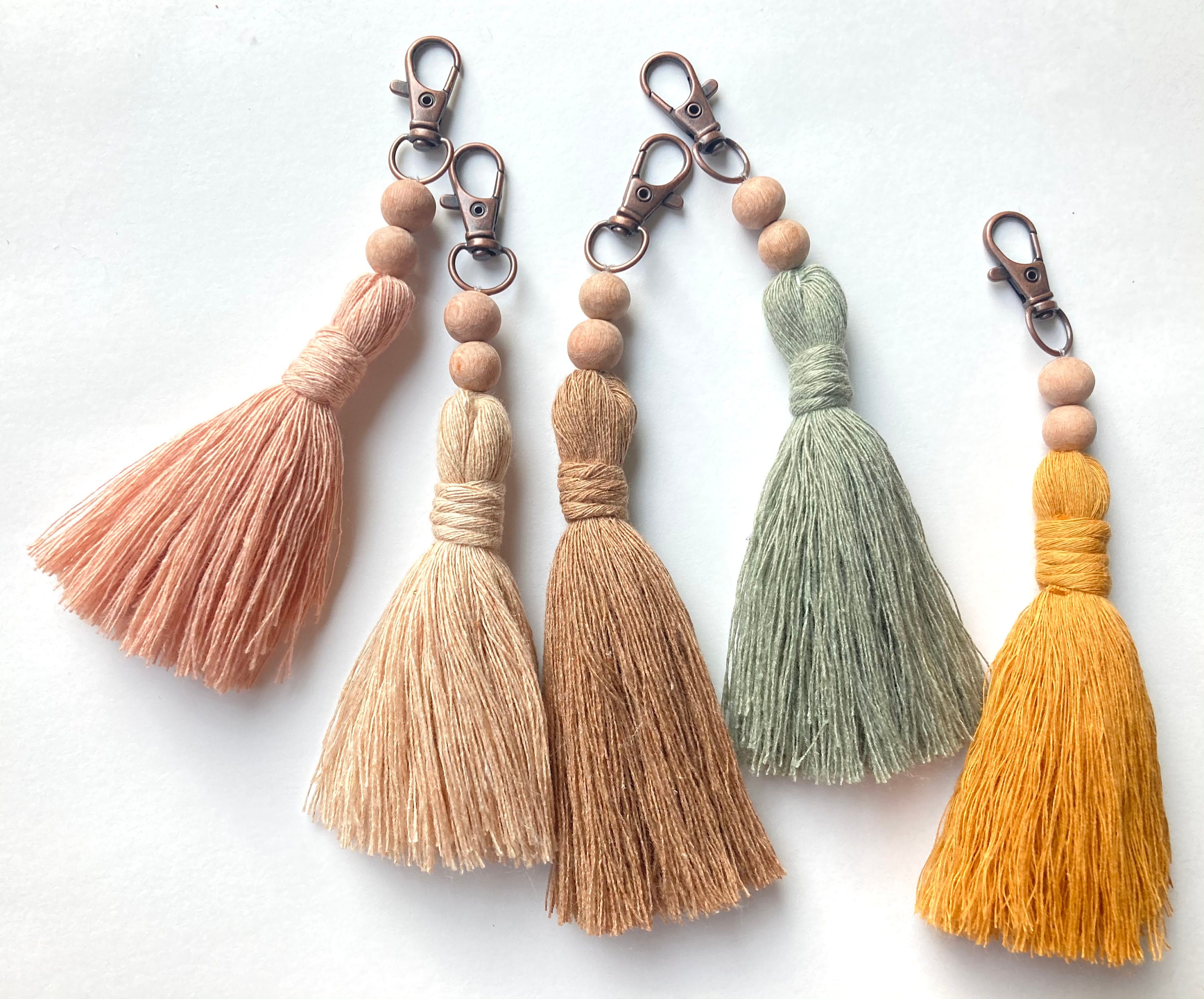 Beaded Tassel Zipper Pulls/keychains - Etsy