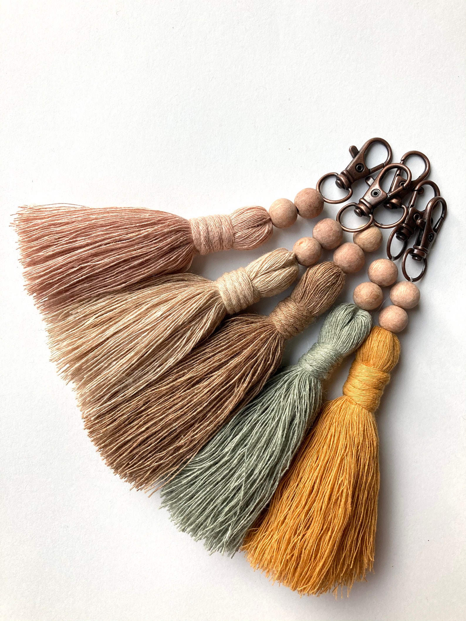 Beaded Tassel Zipper Pulls/keychains - Etsy