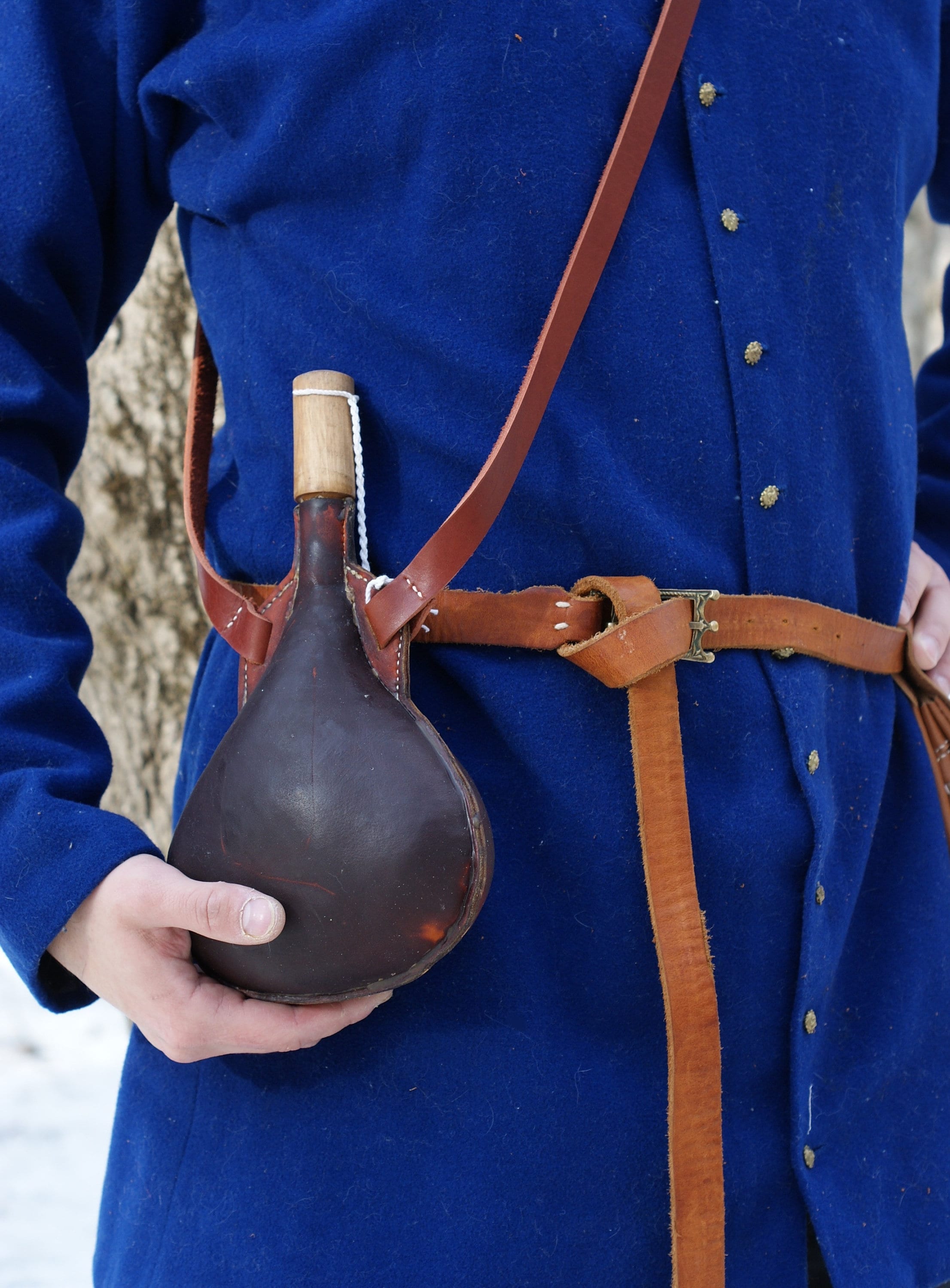 Leather flask 850ml | Etsy