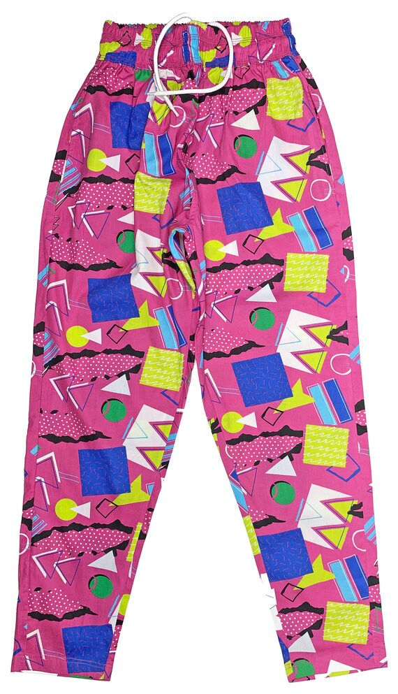 Retro 80s 90s Graphic Print Lounge Pants - Etsy