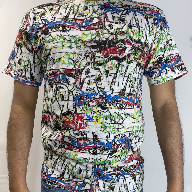 Graphic Grafitti Men Shirts - Etsy