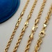 14k Gold Rope Chains. Different Sizes, 3mm/3.55mm/4.20mm/5mm.real GOLD ...