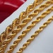 14k Gold Rope Chains. Different Sizes, 3mm/3.55mm/4.20mm/5mm.real GOLD ...