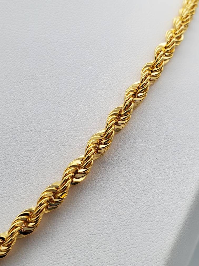 18k Gold Rope Chains. Different Sizes. 4mm/5mm. Highest Quality of Gold ...