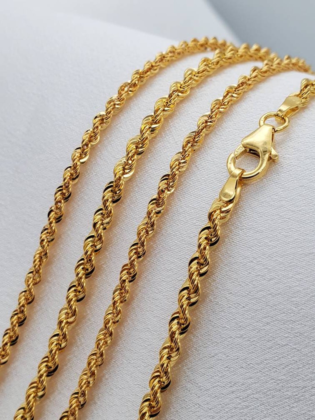 14k Gold Rope Chains in Different Sizes. Highest Quality Gold. - Etsy