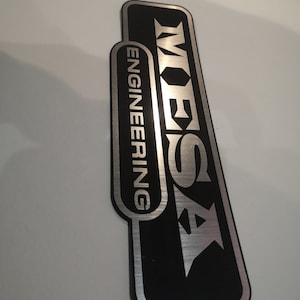 Mesa Engineering Logo Silver 190.5 Mm - 7.5" - Etsy